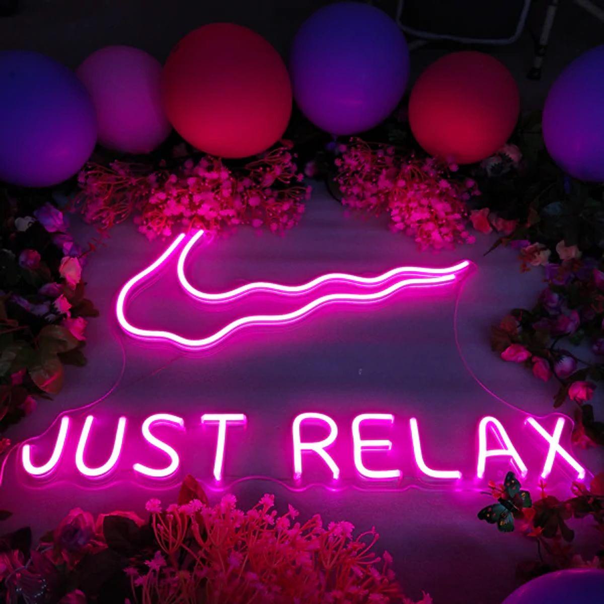 Why You Will Love Just Relax Neon Sign - It's For Everyone | Zanvis