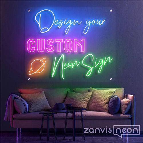 Custom made neon signs: Freedom designs and bring trendy style home