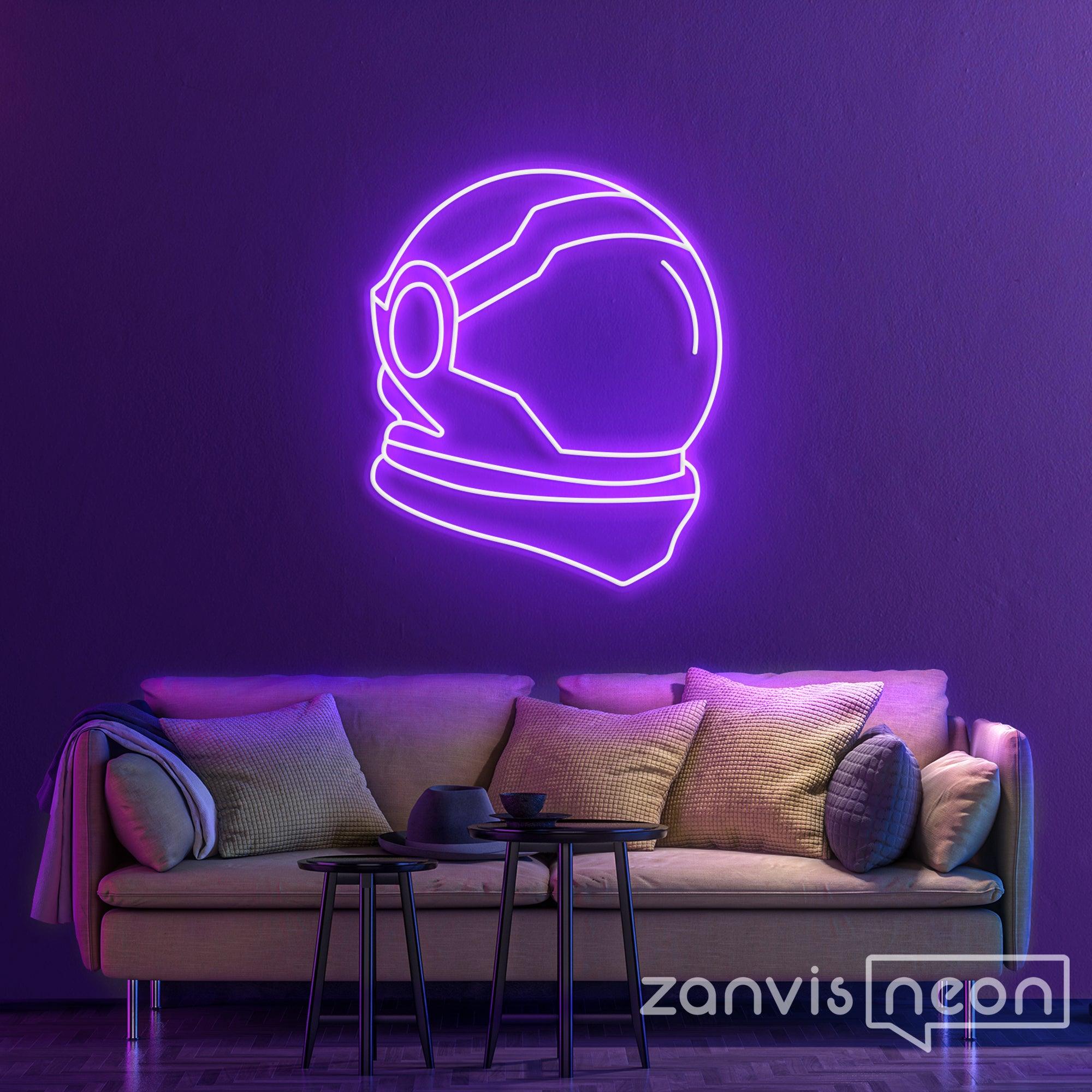 Astronaut Helmet Neon Sign