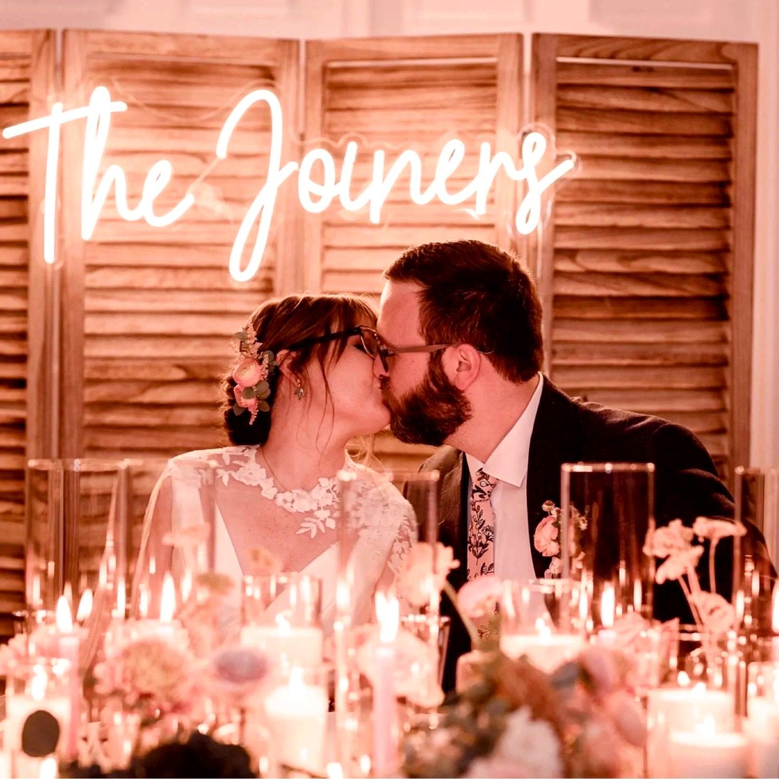 Custom Wedding Neon Signs - Personalized Neon Name Signs