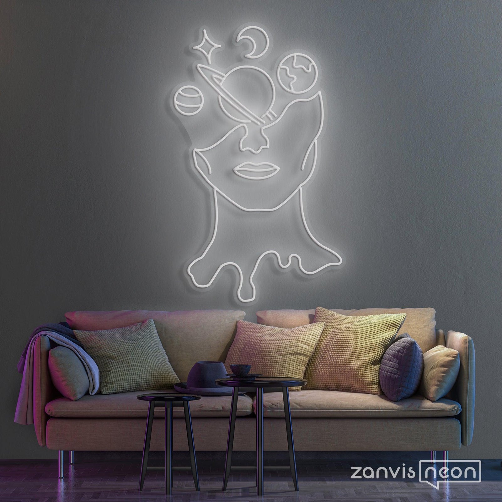 Galaxy Brain Neon Sign