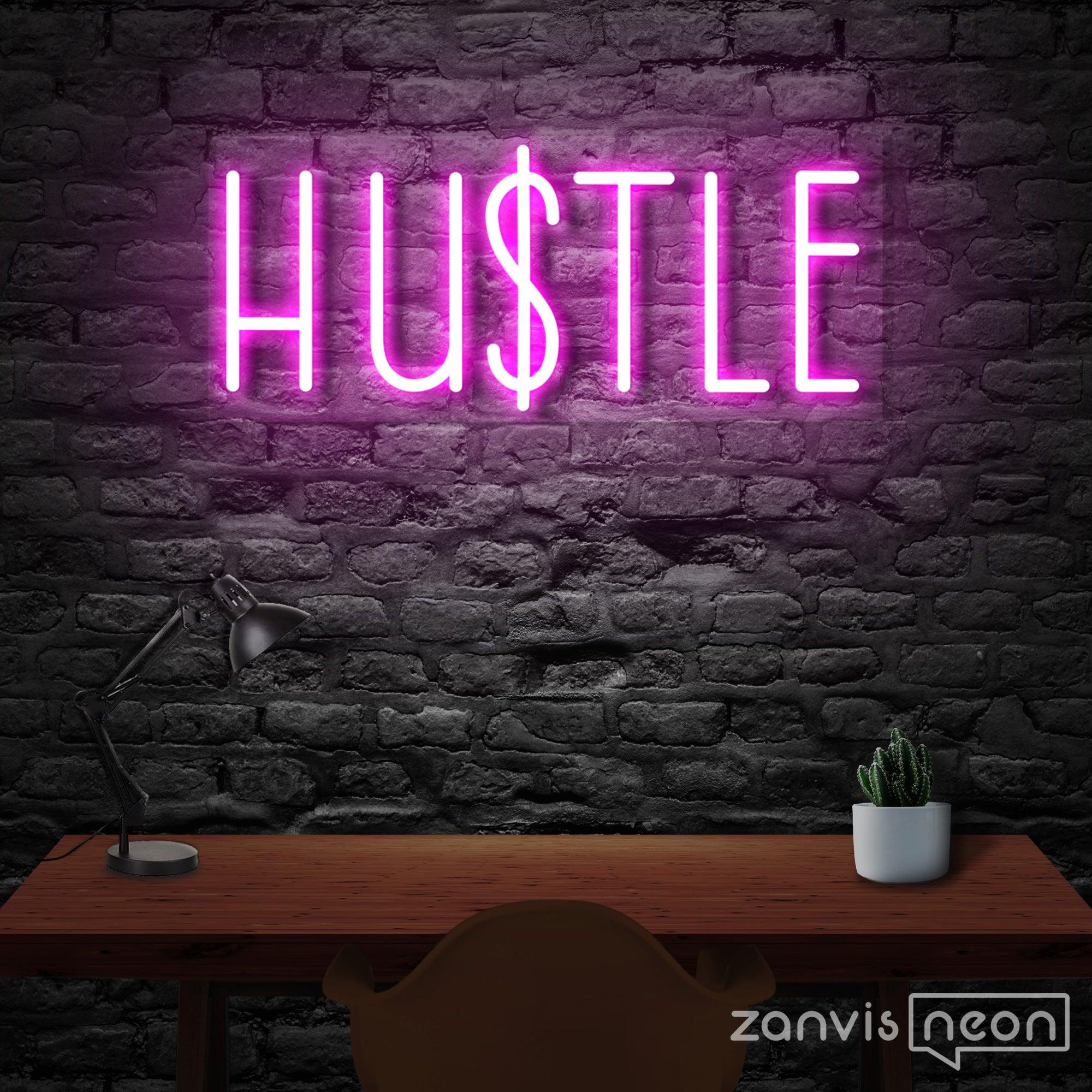 HUSTLE Neon Sign