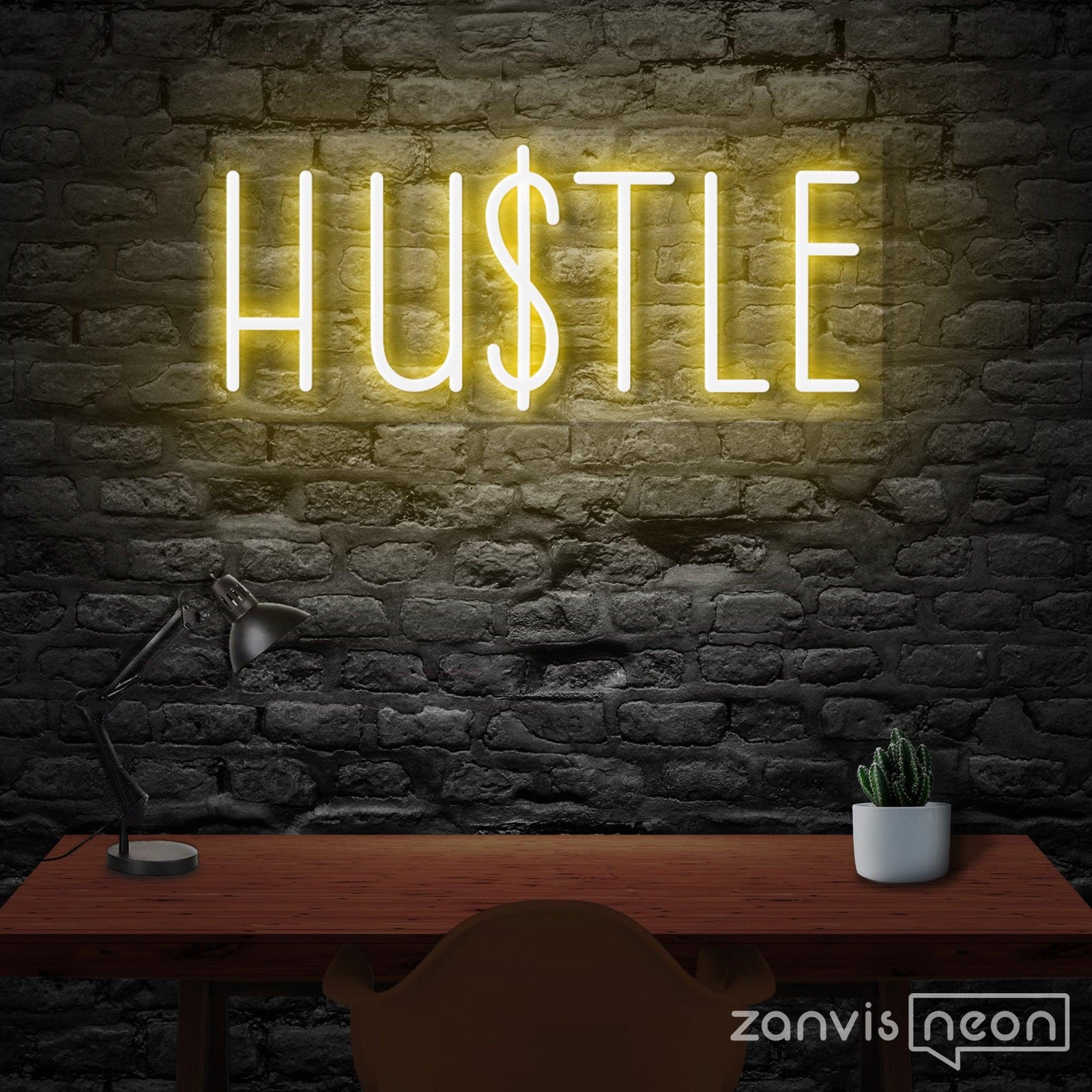 HUSTLE Neon Sign
