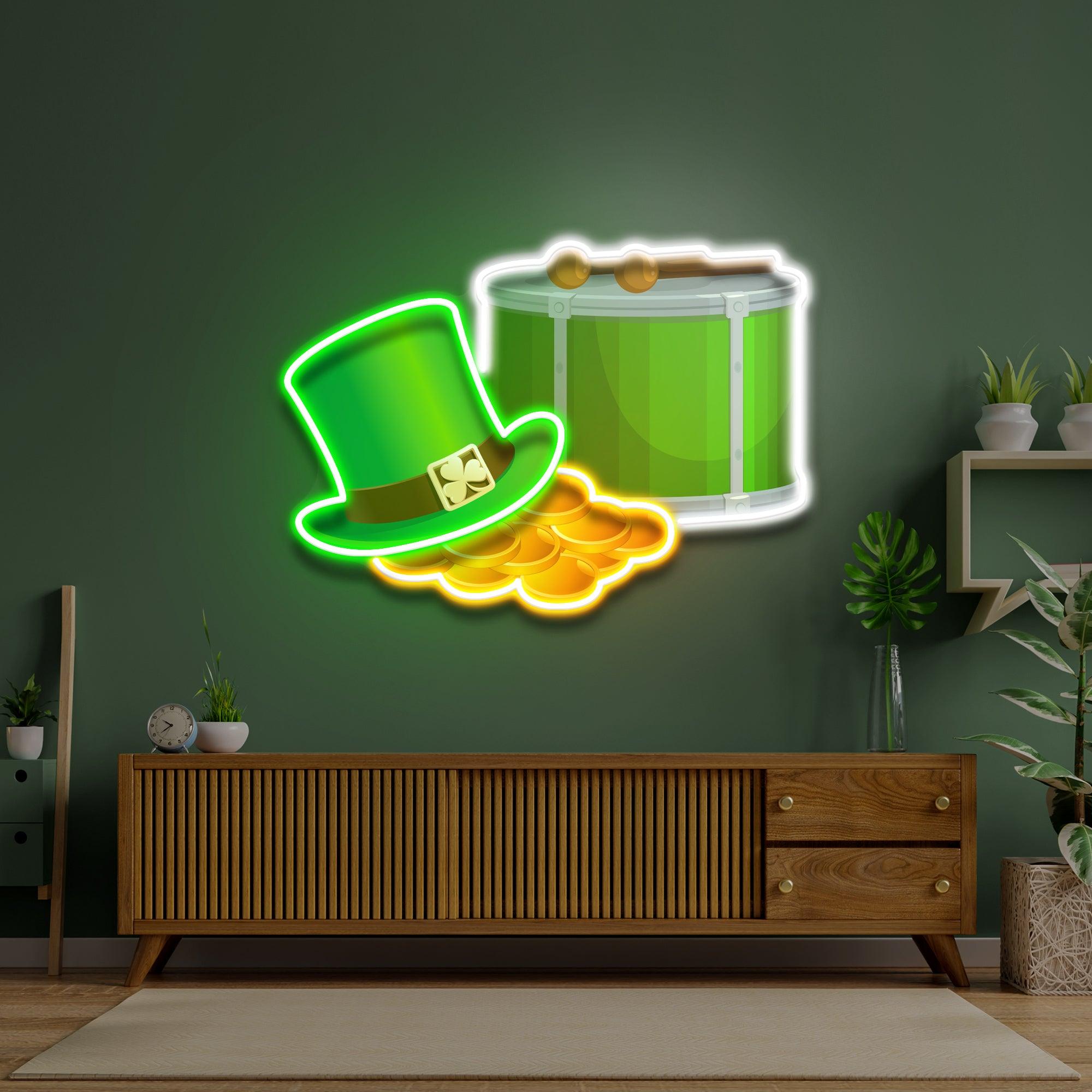 Leprechaun Trap St Patrick Day LED Neon Signs