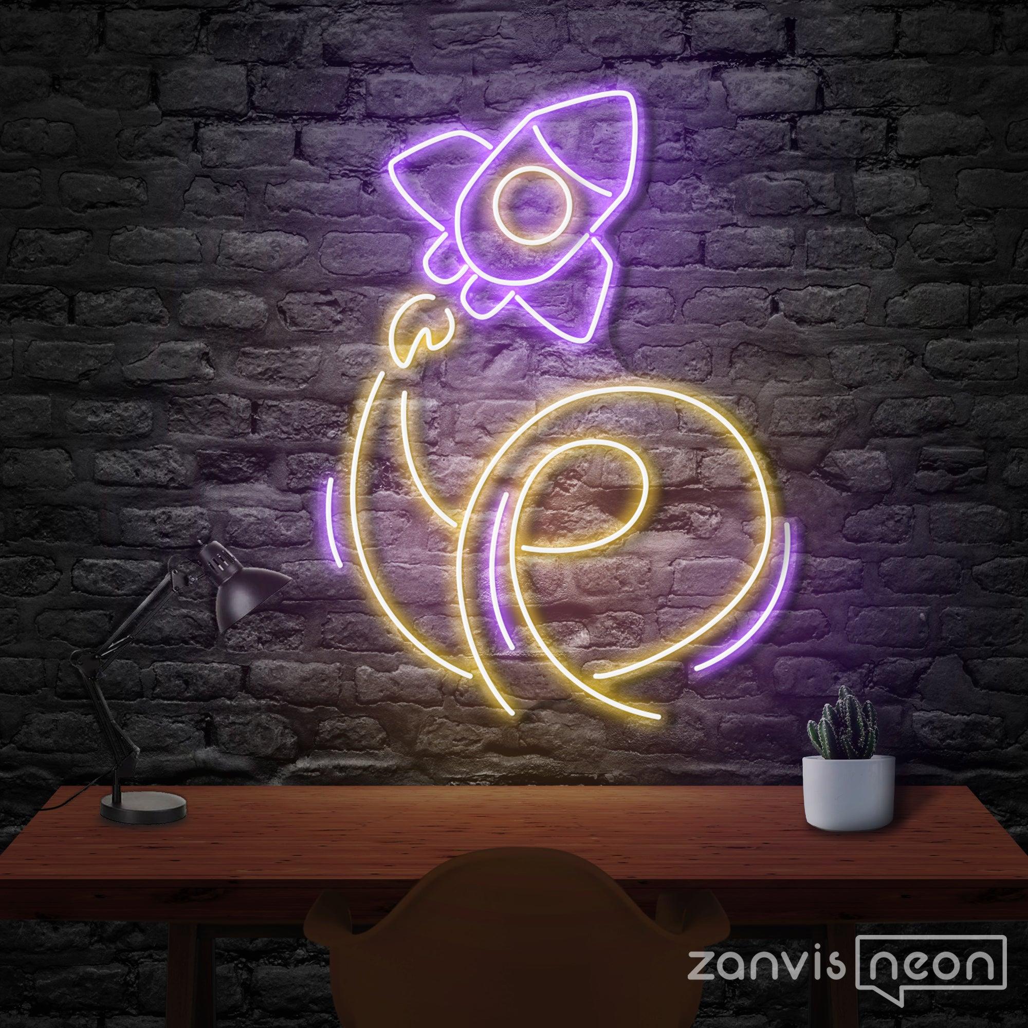 Rocket Neon Sign
