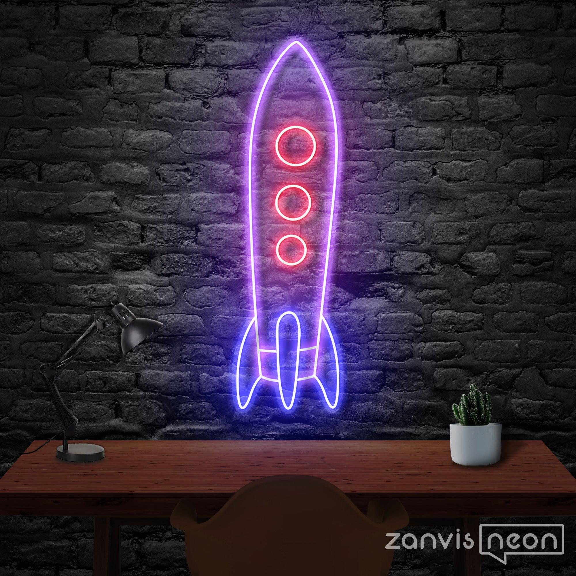 Spaceship Neon Sign