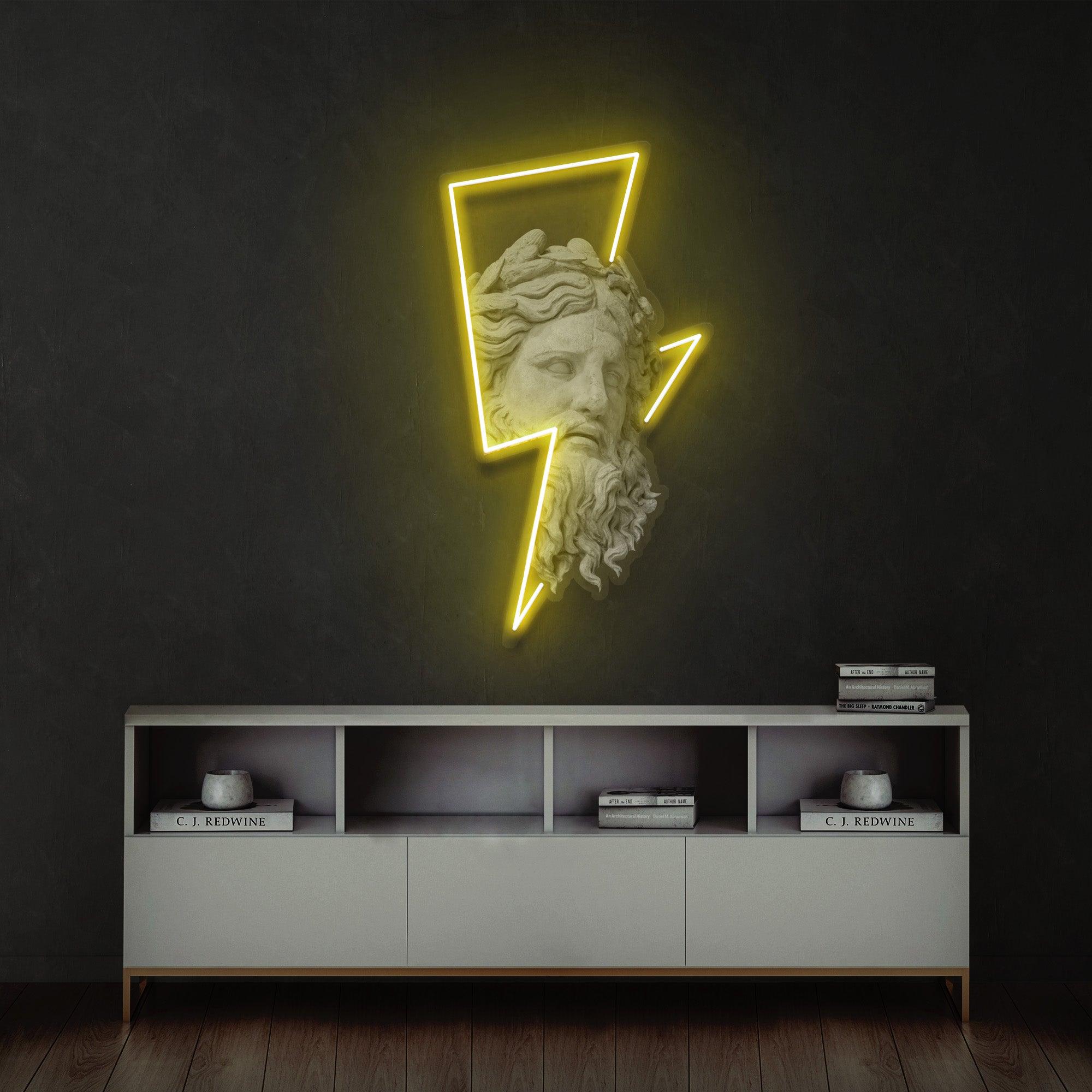 Cheap "The Zeus and Thunderbolt Led Neon" For Your Home | Zanvis