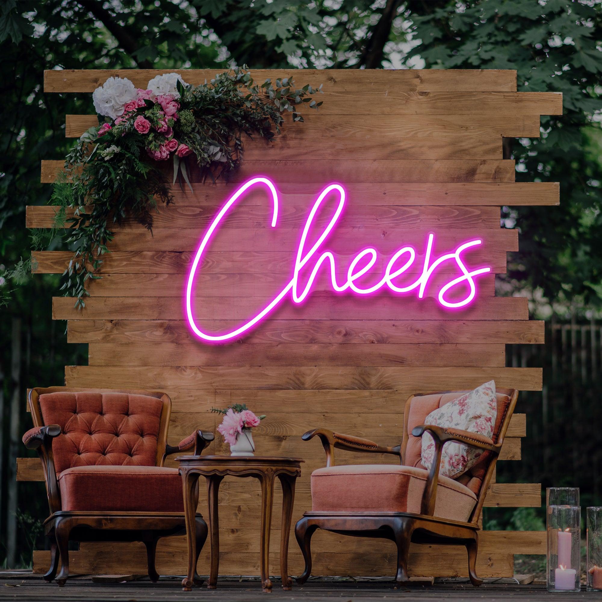 Cheers Wedding Neon Sign