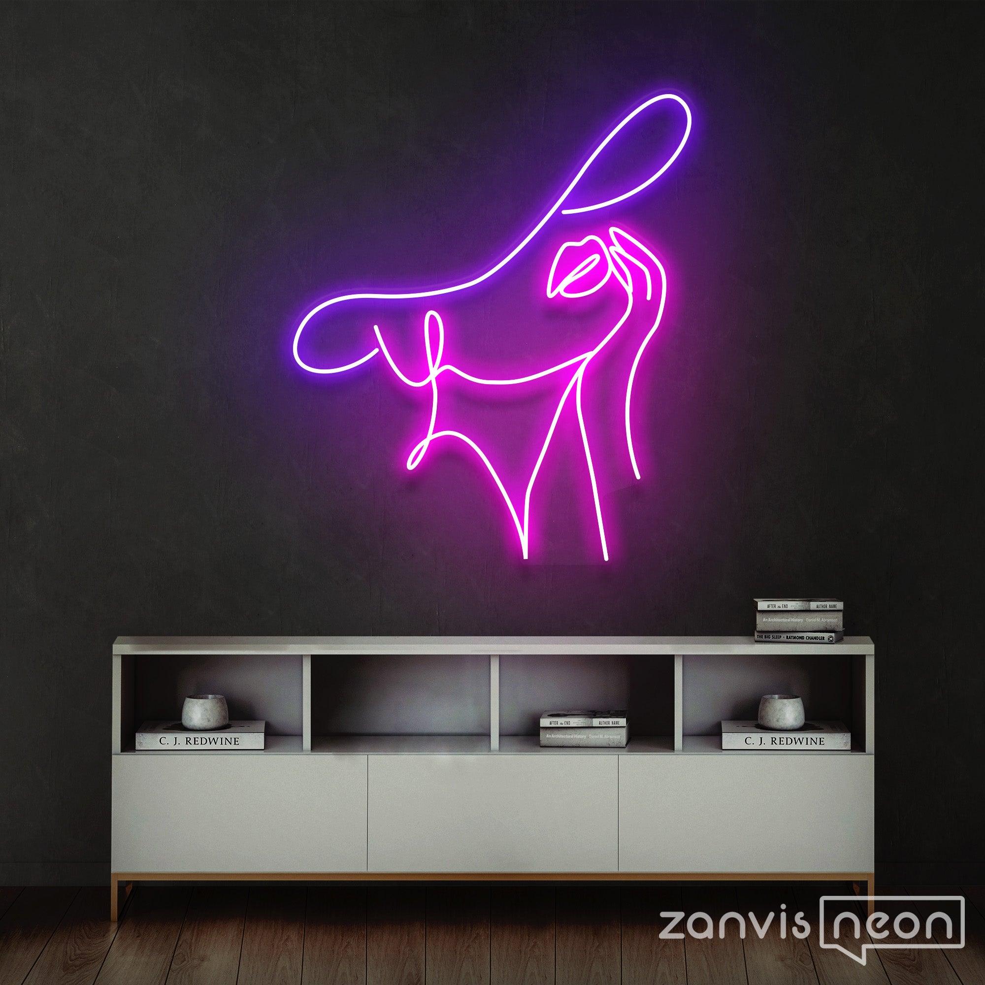 Elegant Lady Neon Sign